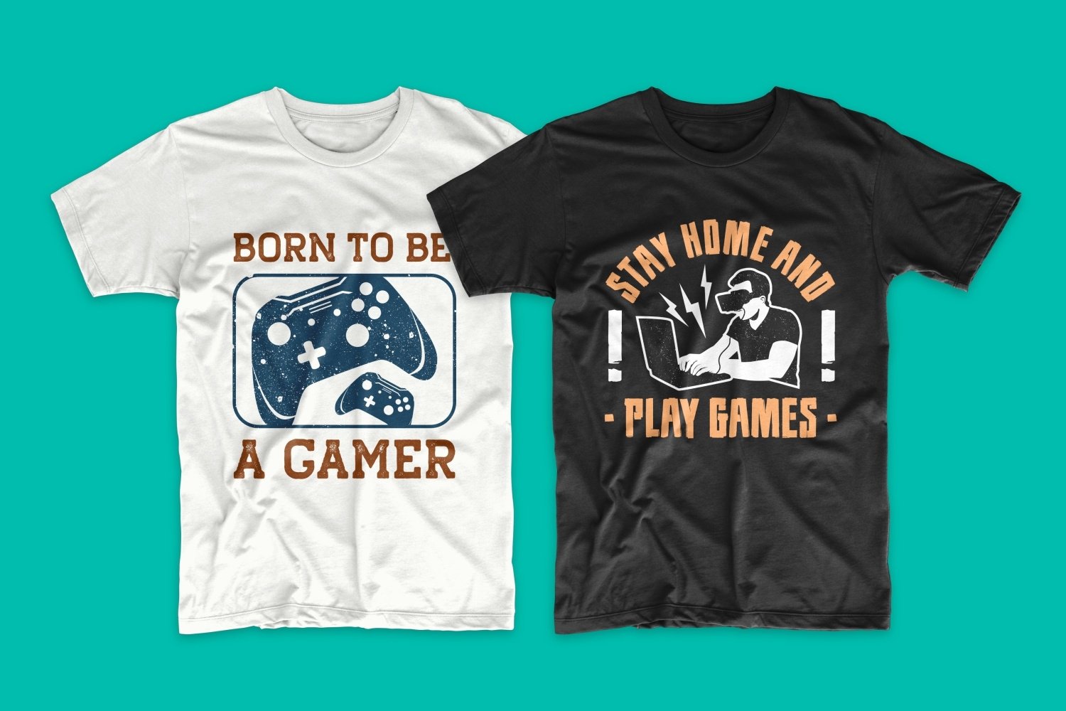 Gaming and Gamer T-shirt Design Vector Bundle Sublimation (1022673 ...