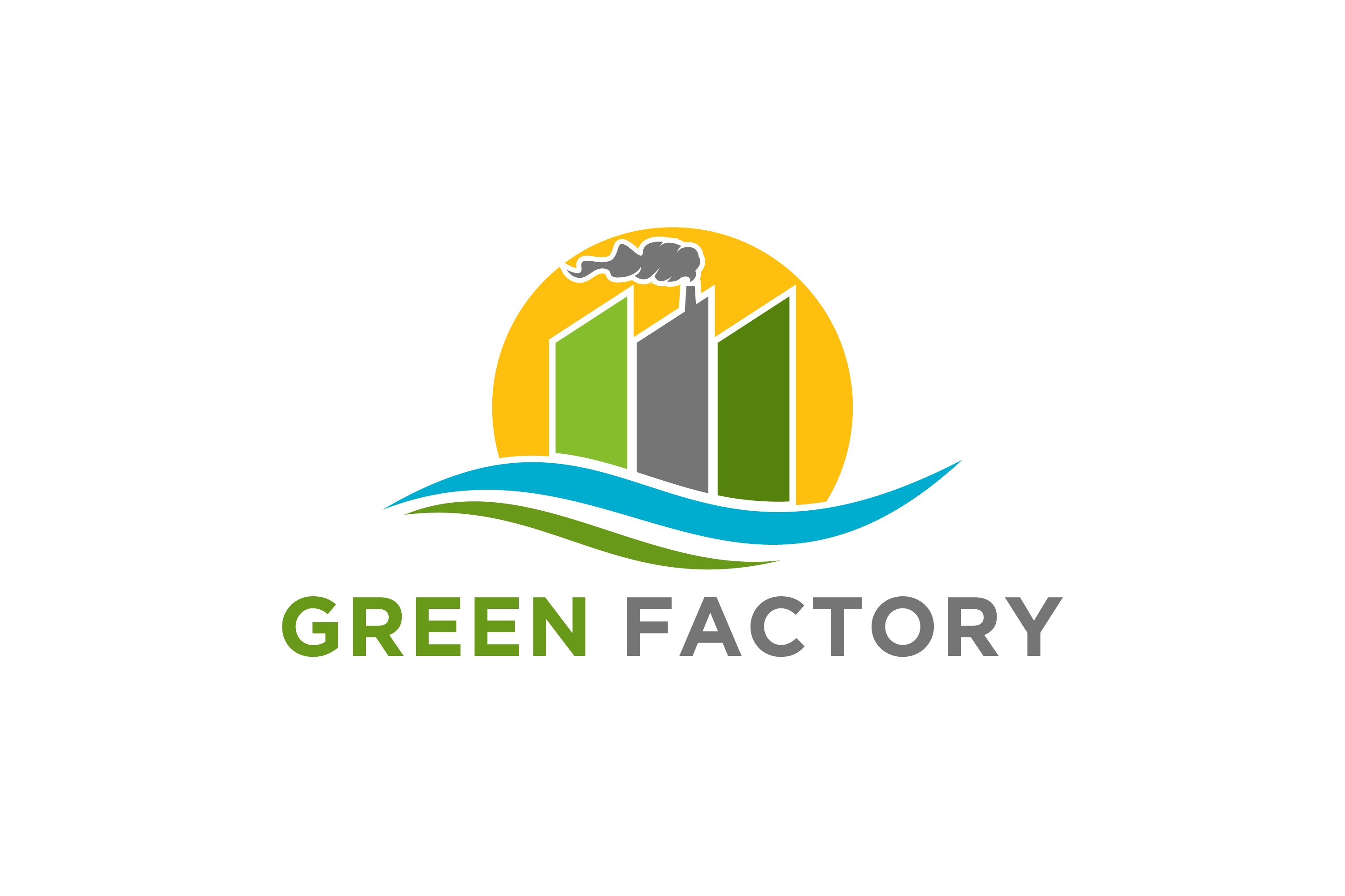 Factory logo - eco friendly nature (1134151) | Logos | Design Bundles