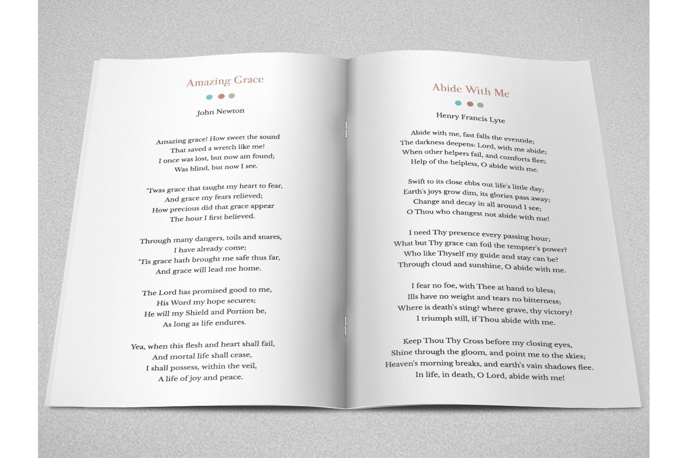 Turquoise Funeral Program Template (5205) | Brochures | Design Bundles