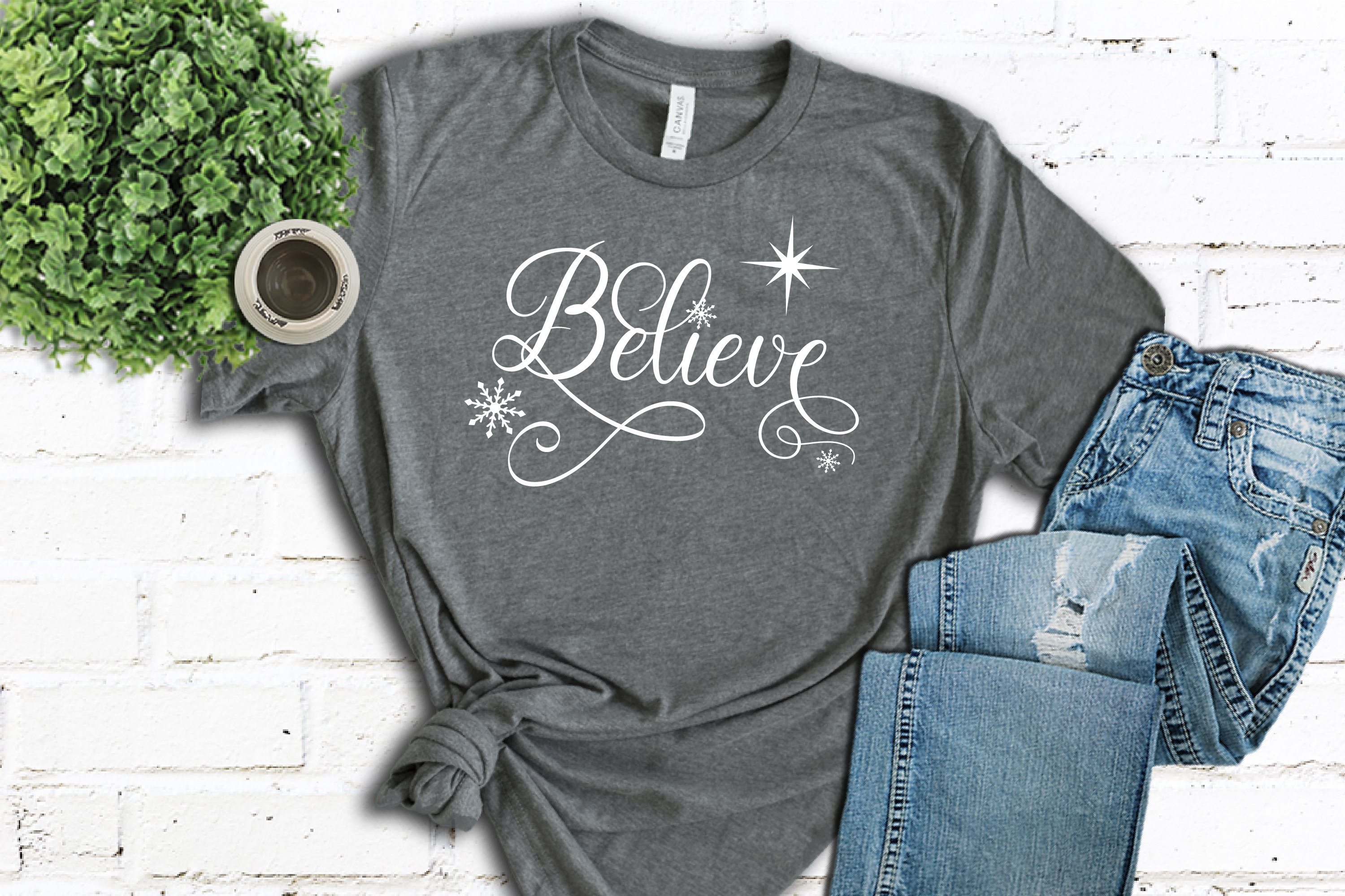 Believe Christmas SVG - PNG, DXF, SVG, EPS, Cut File (1101264) | Cut ...