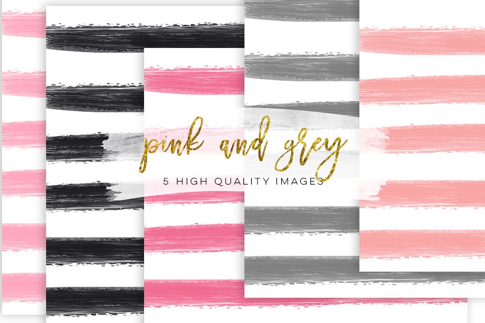 striped paper, pink and grey paper, pink grey digital paper, textures ...
