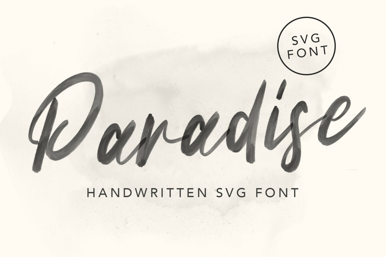 Paradise - SVG Font