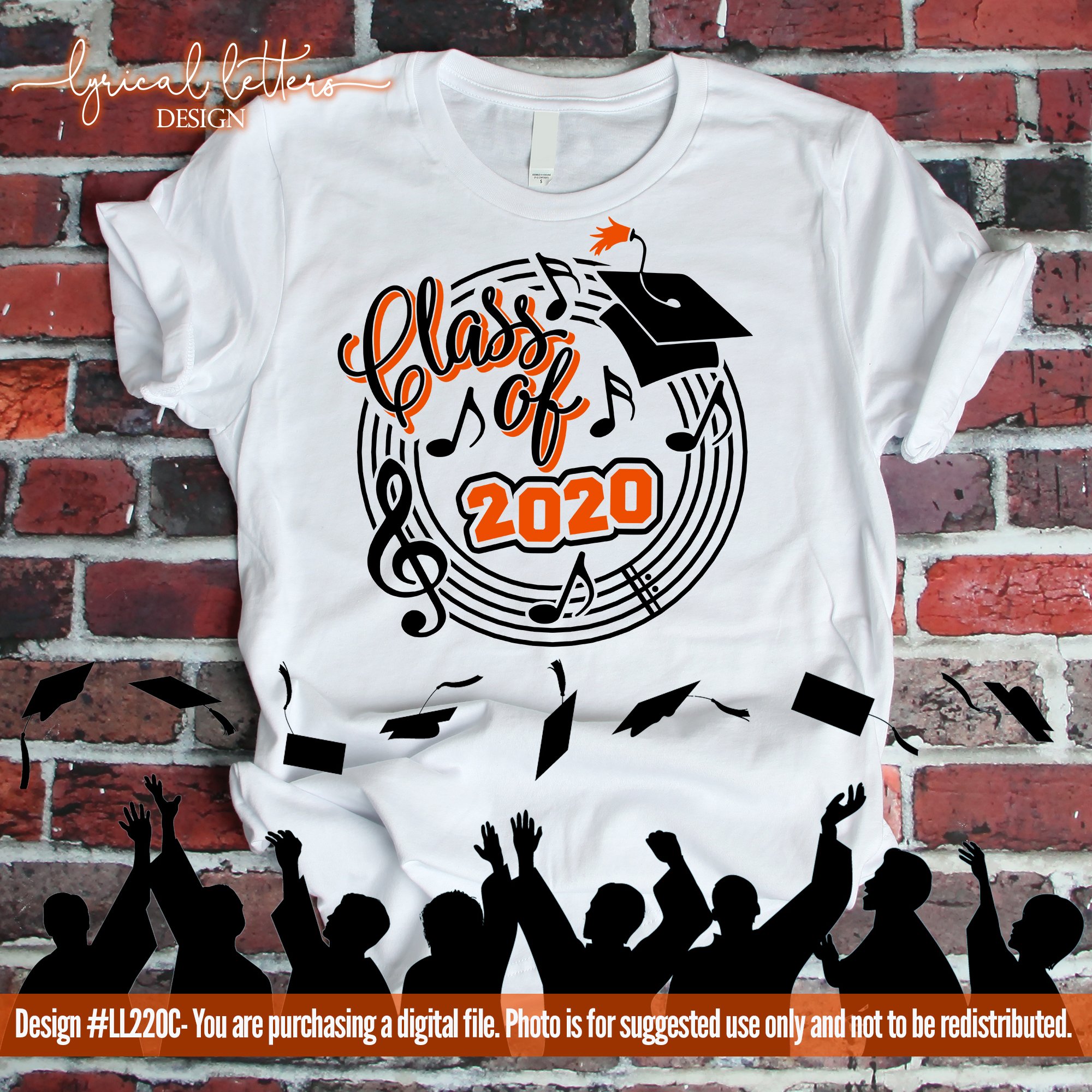 Graduation Class of 2020 Band Music Choir SVG DXF LL220C (63885) | Cut ...