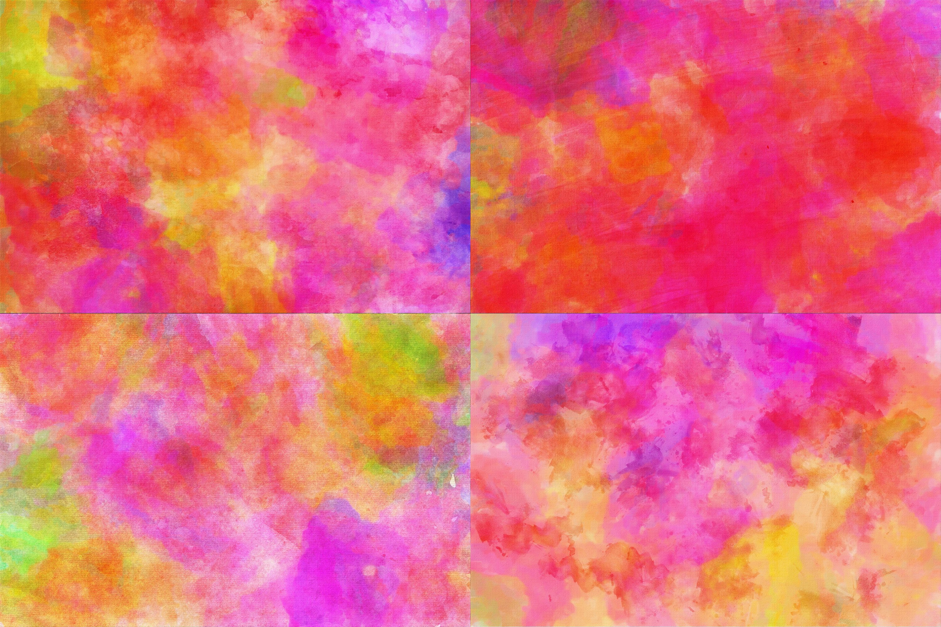 Colorful Watercolor Textures Pack