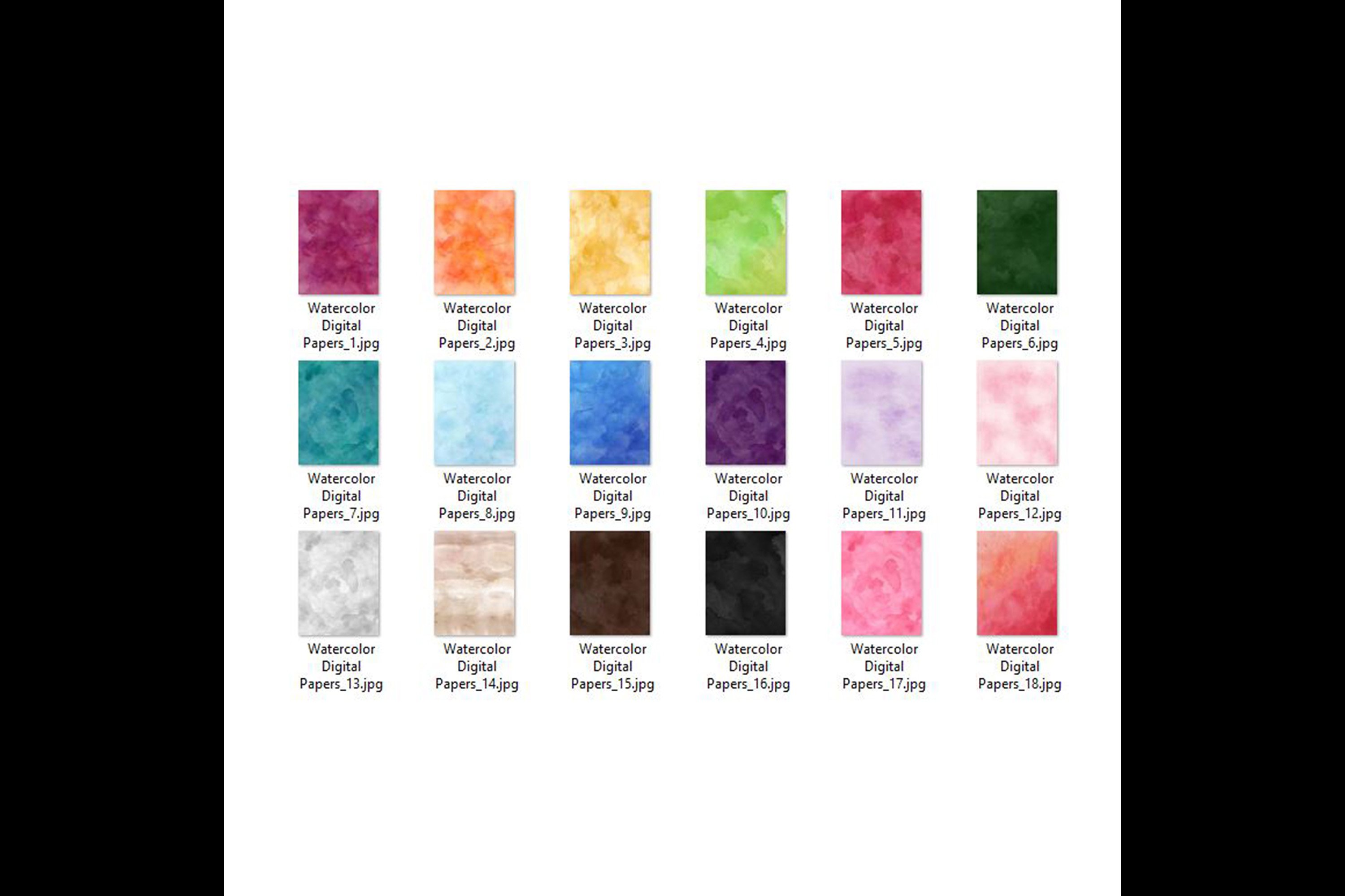 18 Sweet Ombre Watercolor Digital Images Card Invitation (211189 ...