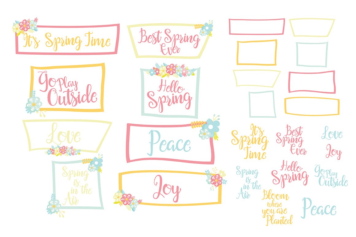 MEGA SPRING BUNDLE - 500 in 1 (206270) | Illustrations | Design Bundles