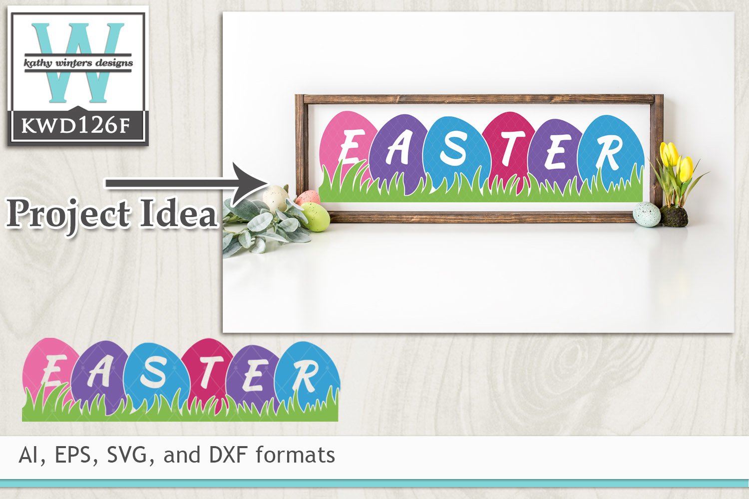 BUNDLED Easter Cutting Files KWDB020 (428400) | Cut Files | Design Bundles