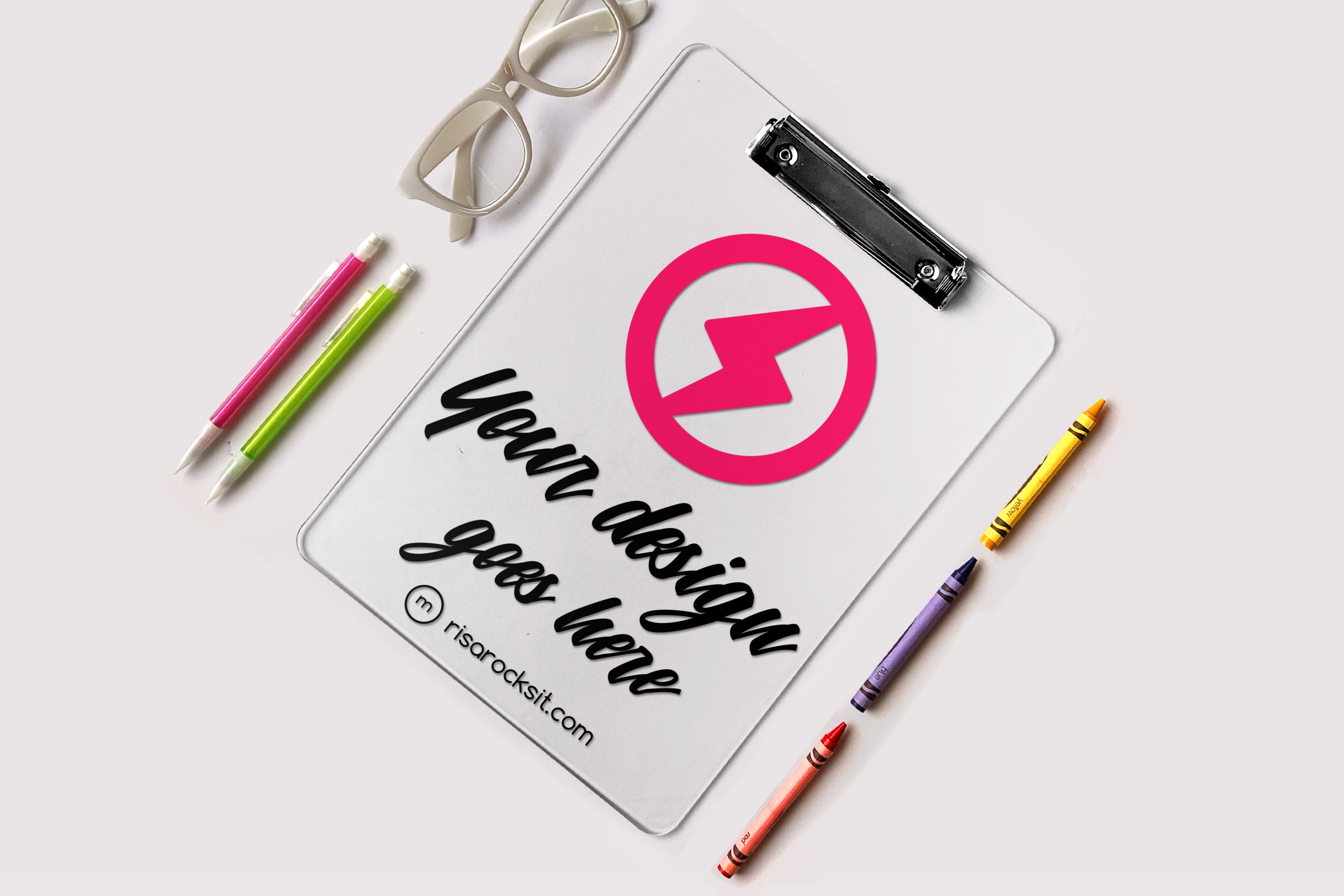 Clear Clipboard Flat Lay Product Mockup (414629) | Products | Design ...