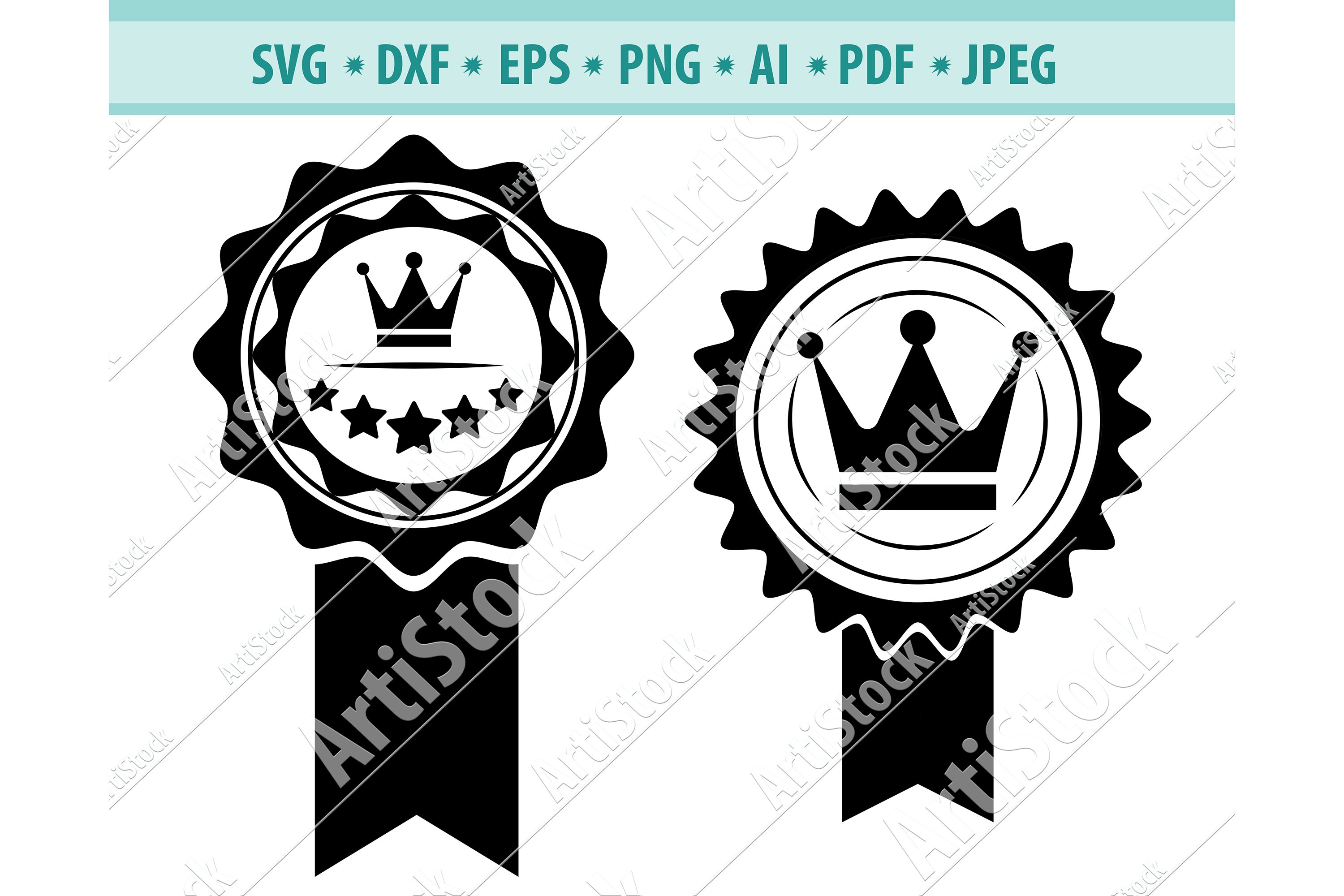 Medal with ribbon Svg, Winner svg, First place Dxf, Eps, Png (465234 ...