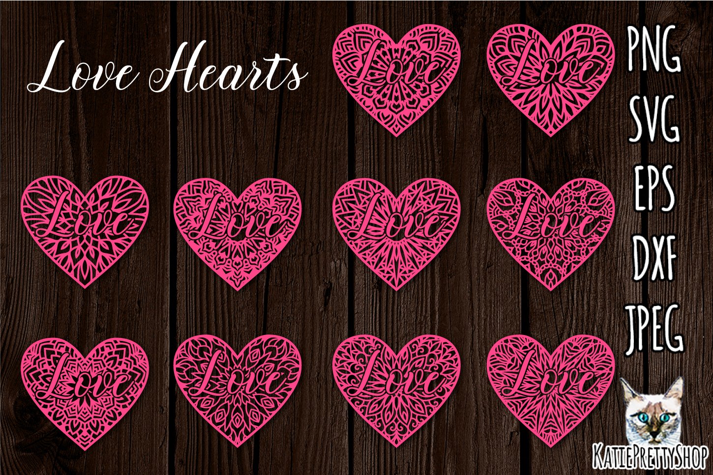 Hearts svg, Valentine's day SVG, love heart (1131310) | SVGs | Design ...