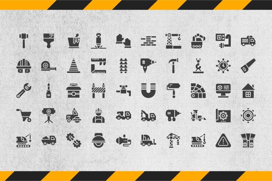200 Construction Icon Pack (209537) | Icons | Design Bundles