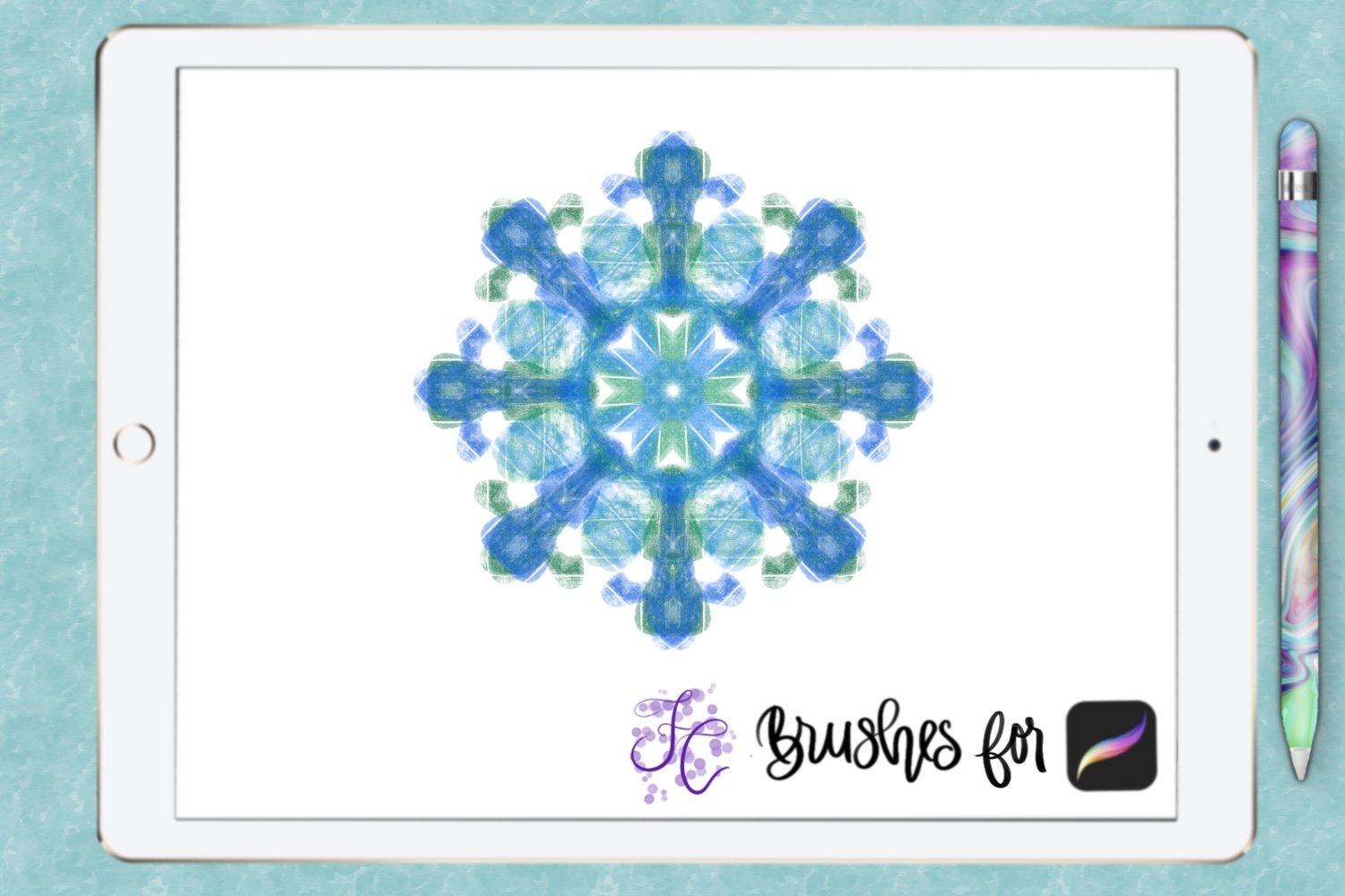 FC-mono-oval-bevel-wood grain set for PROCREATE (205638) | Add ons ...