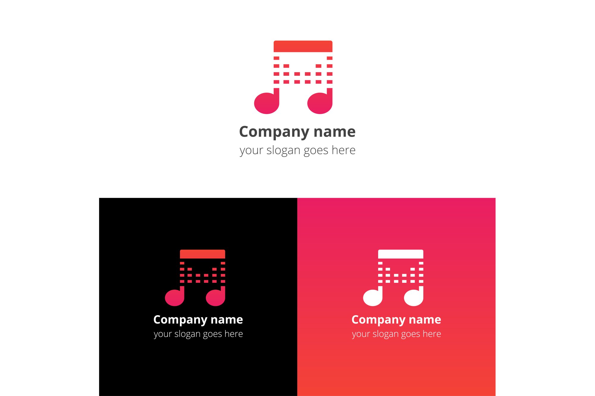 Play beats music logo (6402) | Logos | Design Bundles