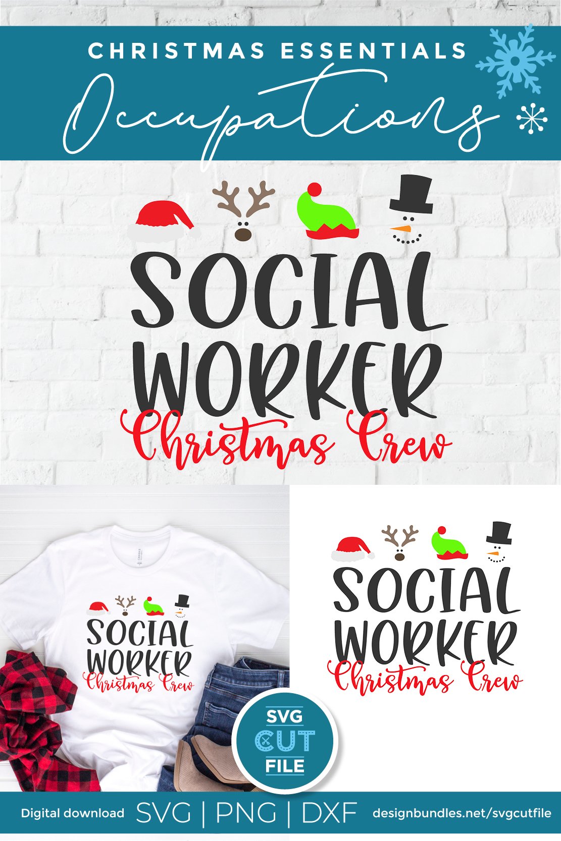 Christmas Social Worker svg - social worker Christmas Crew (885554 ...