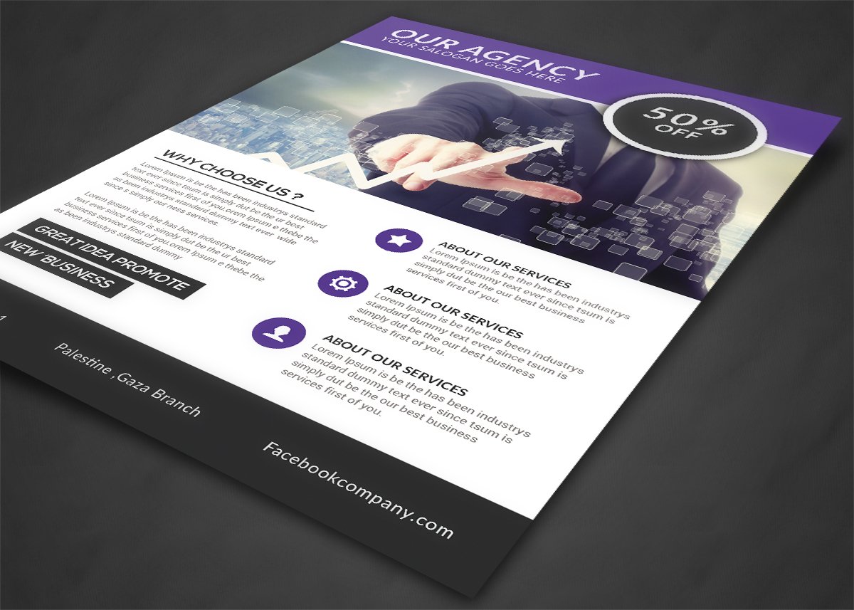 Agency Flyer (98135) | Flyers | Design Bundles