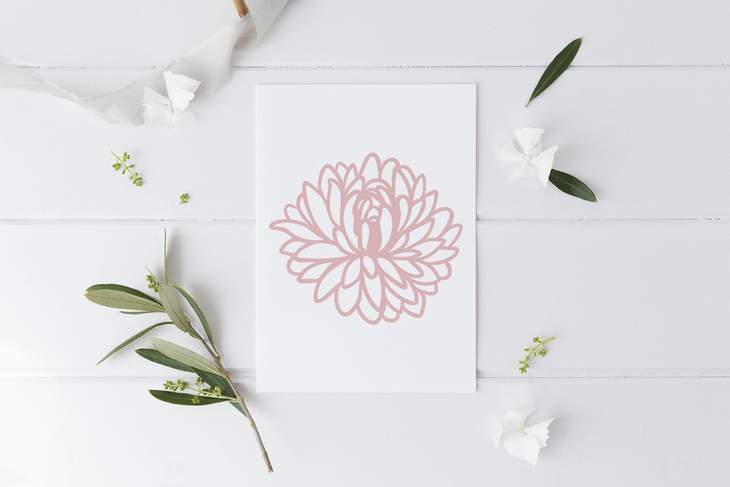 Realistic Papercut Flowers - 15 items