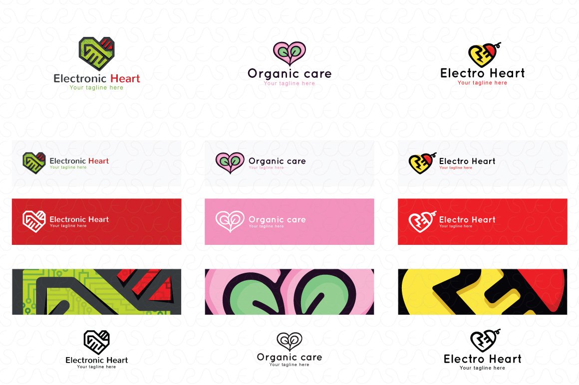 Heart Shape & Love Symbol Logo Templates Pack of 32 (213654) | Logos ...