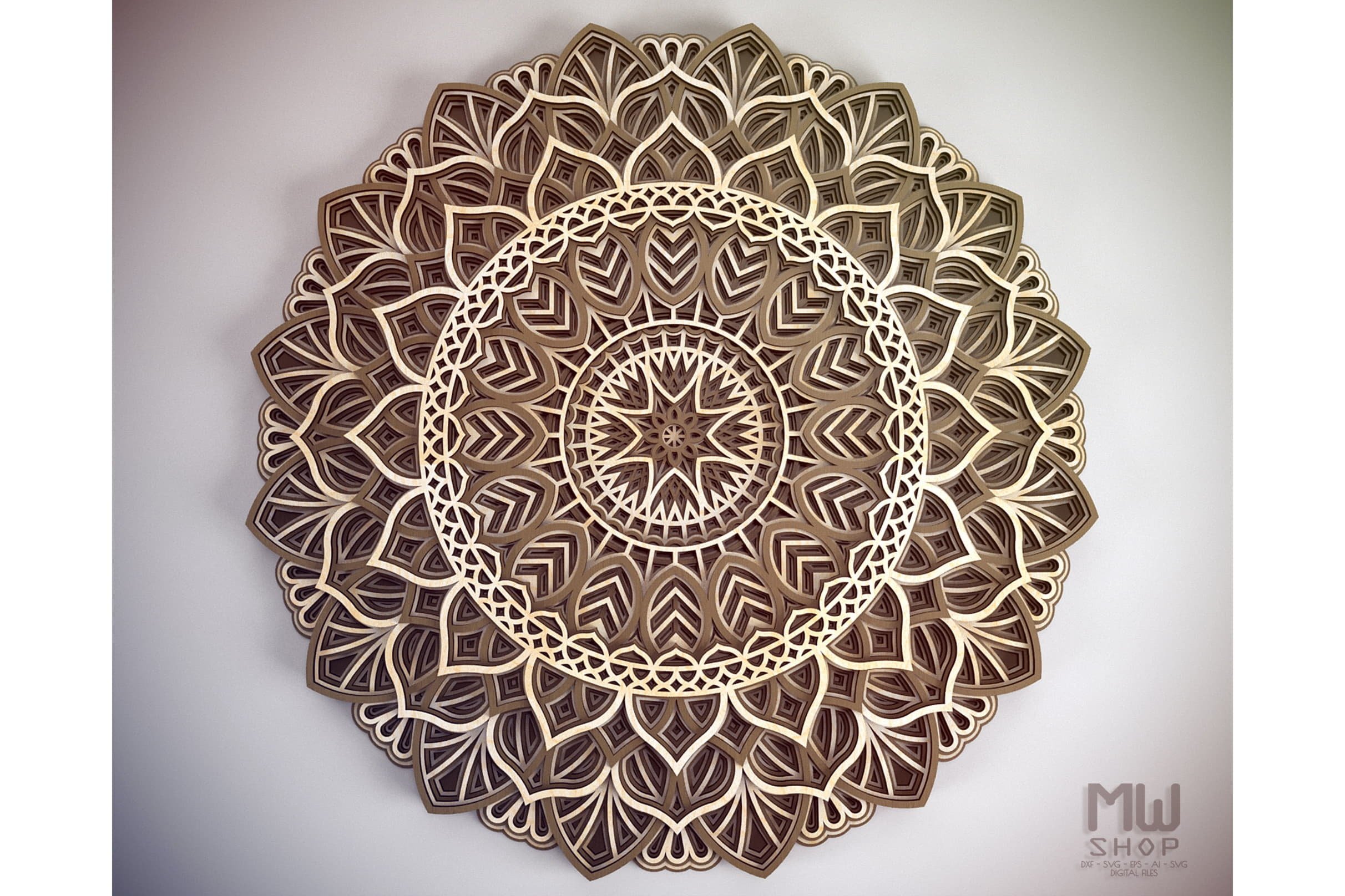 M17 - Multilayer Mandala Pattern for cutting machines (578825) | Laser ...