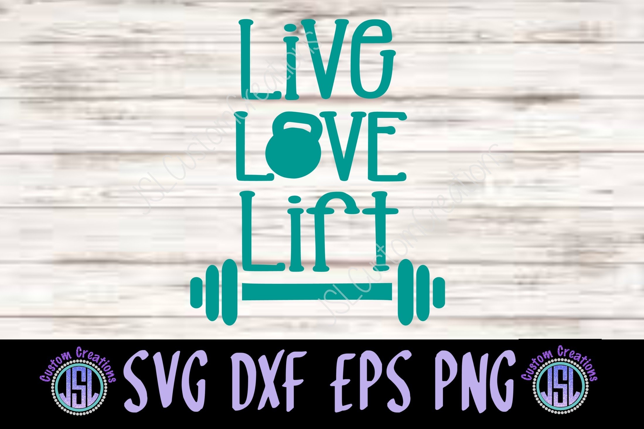 Live Love Lift | Workout Exercise SVG | SVG DXF EPS PNG (118048) | SVGs ...