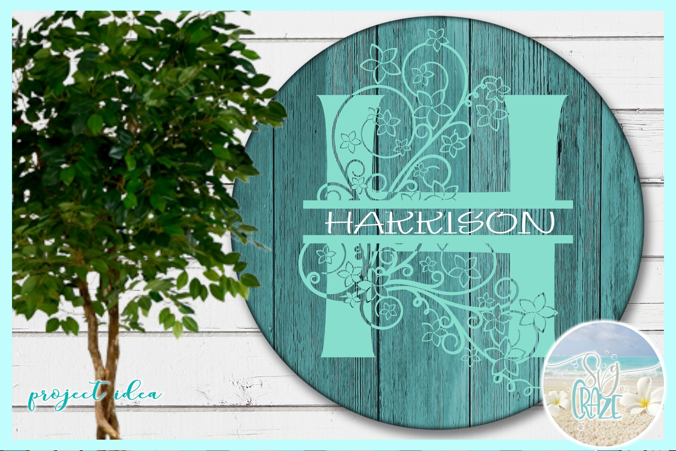 Plumeria Scrollwork Split Letter H SVG Dxf Eps Png PDF files (319604 ...