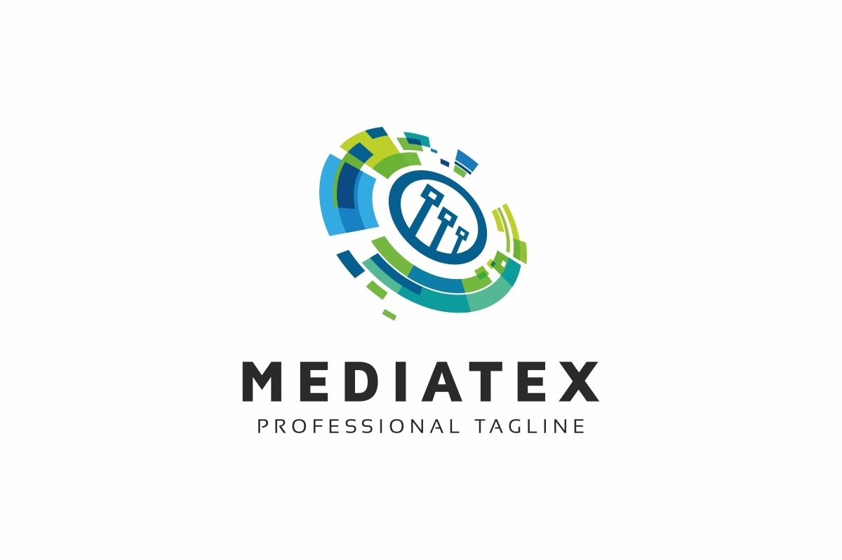 Media Tech Logo (192955) | Logos | Design Bundles