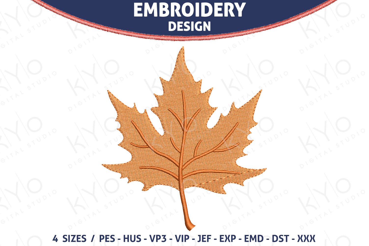 Maple Leaf Embroidery design (804839) | Designs | Design Bundles