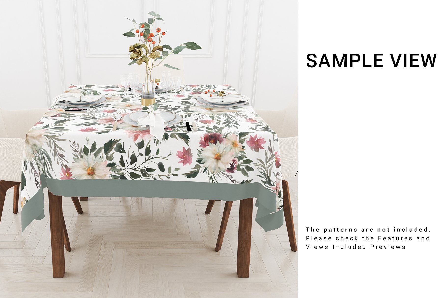 Square Tablecloth Set