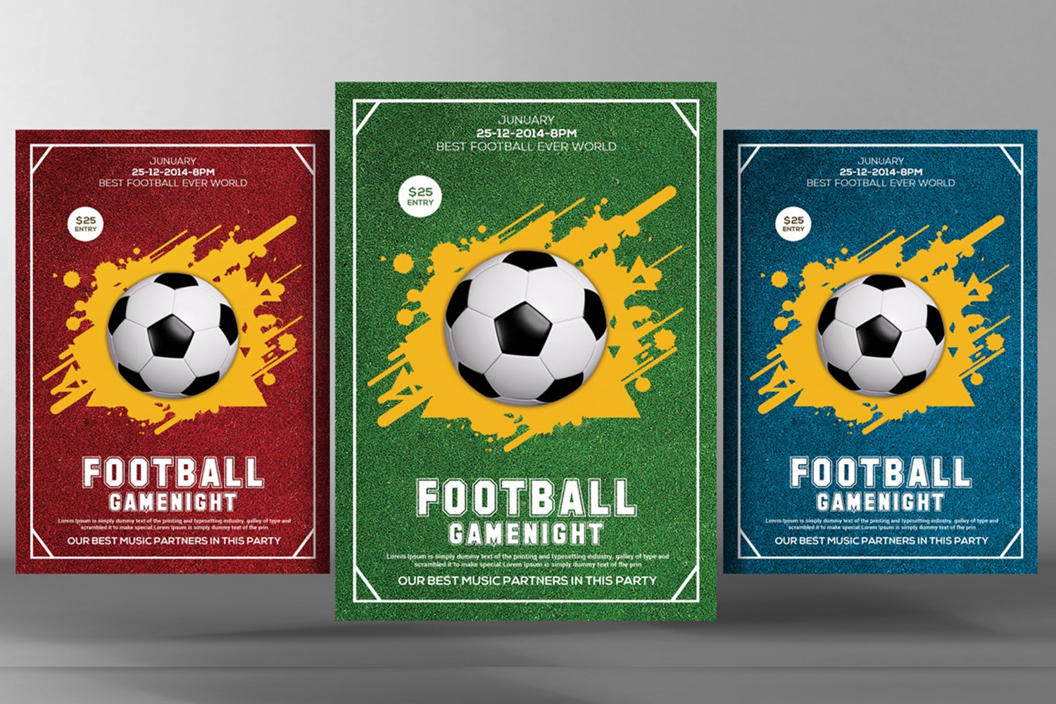 College Football Flyer Template (453384) | Flyers | Design Bundles