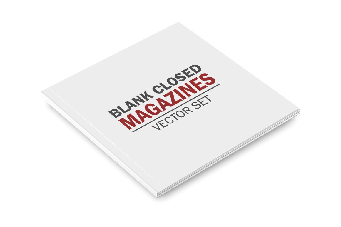 Blank closed magazines. (674572) | Vectors | Design Bundles