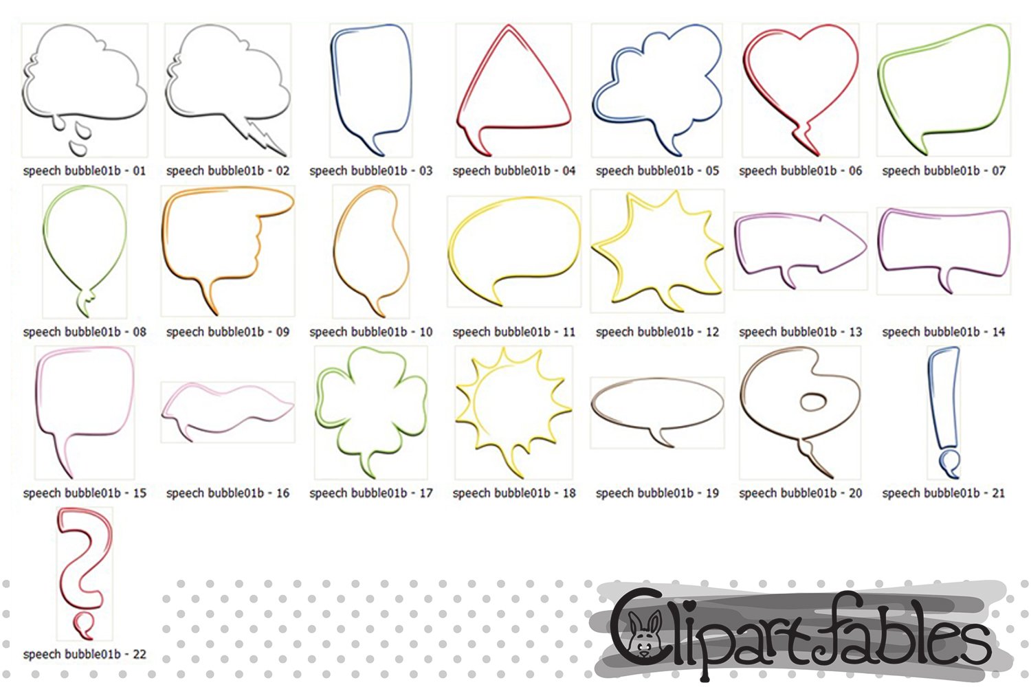 SPEECH BUBBLE clipart, Colorful text bubbles, Comic, Chat (729510 ...