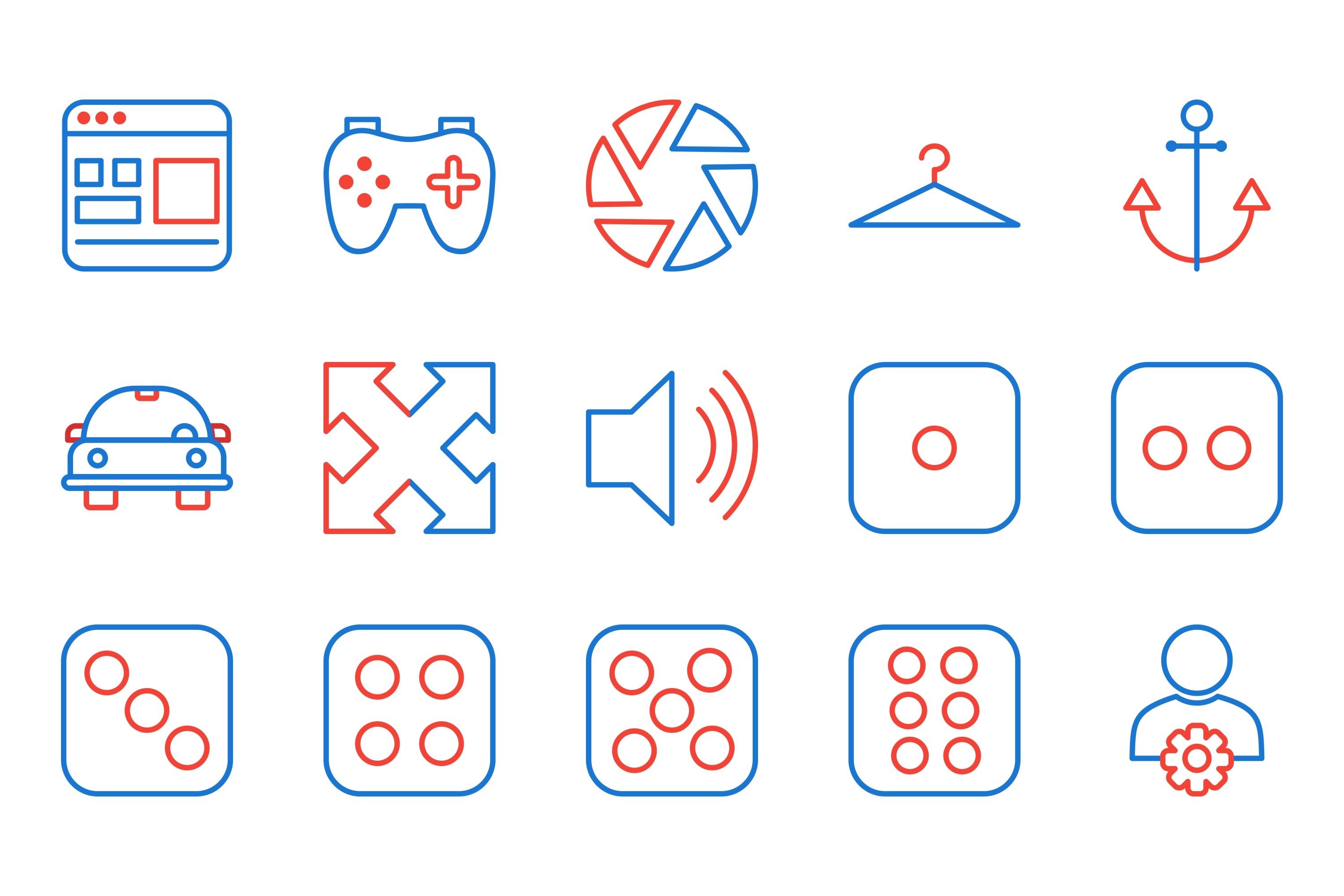 Set Of Universal Icons (443885) | Icons | Design Bundles