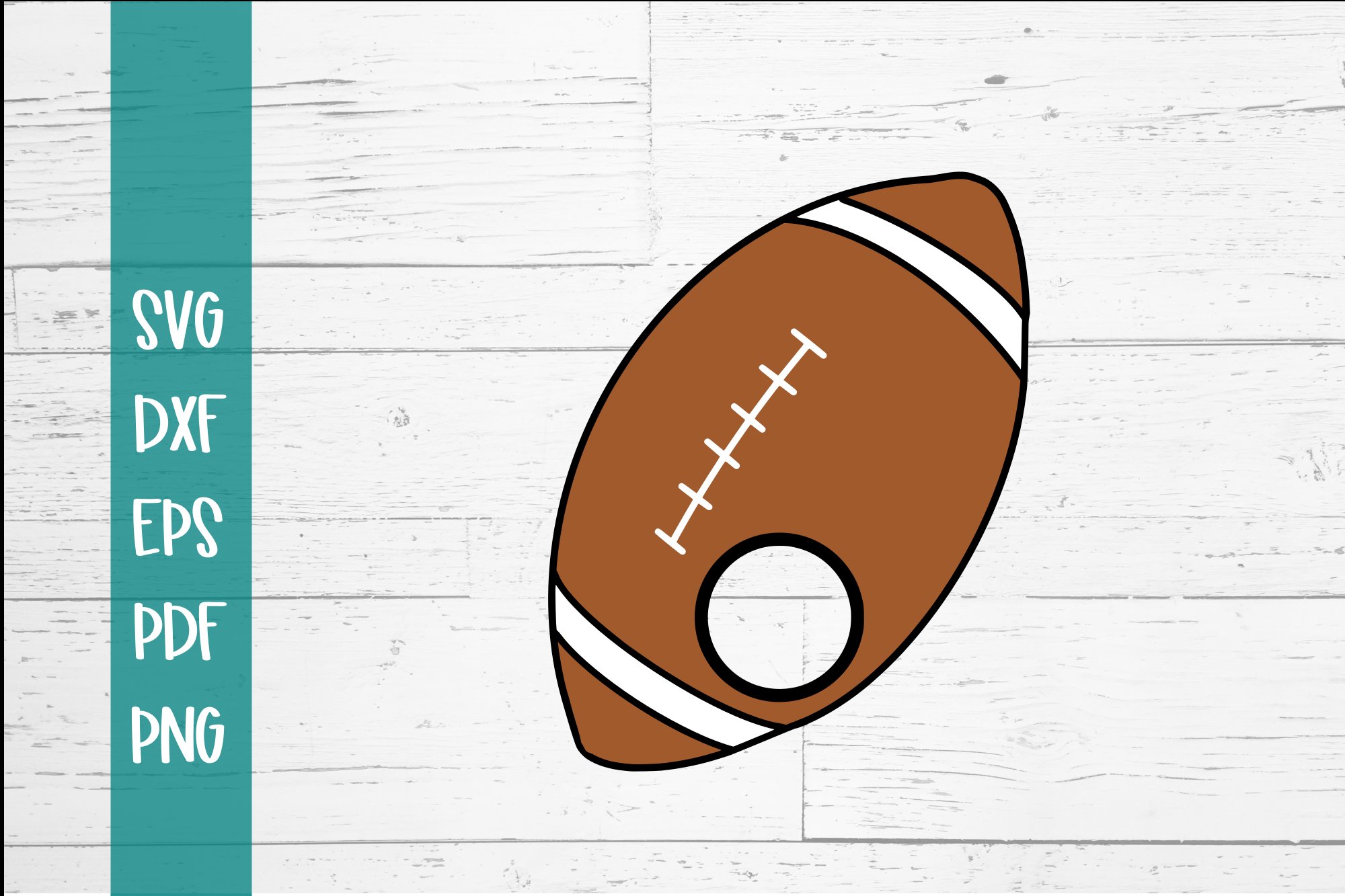 Football Monogram Frame SVG
