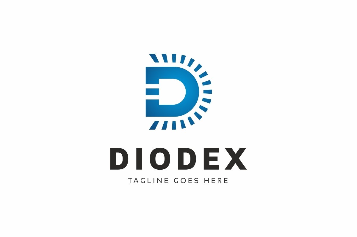 Diode - D Letter Logo (201157) | Logos | Design Bundles
