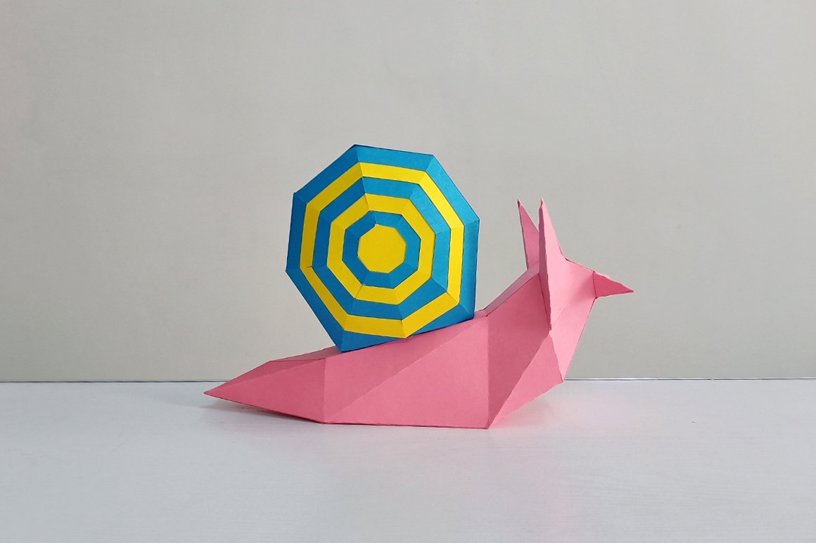 DIY Papercraft Snail,Paper Snail model,Printables,Paper toy (231117 ...