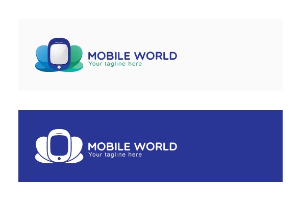 Mobile World - Cute Stock Logo Design for Mobile Store (25994) | Logos ...