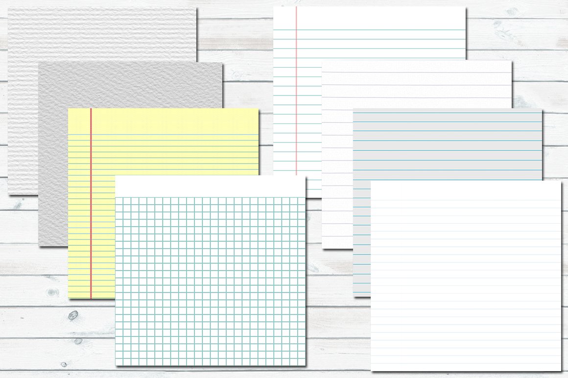 Digital lined Paper Textures|Backgrounds - JPG (260178) | Backgrounds ...