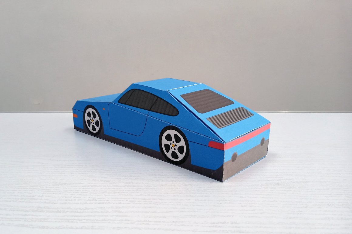 DIY Porsche Car favor - 3d papercraft (410216) | Printables | Design ...