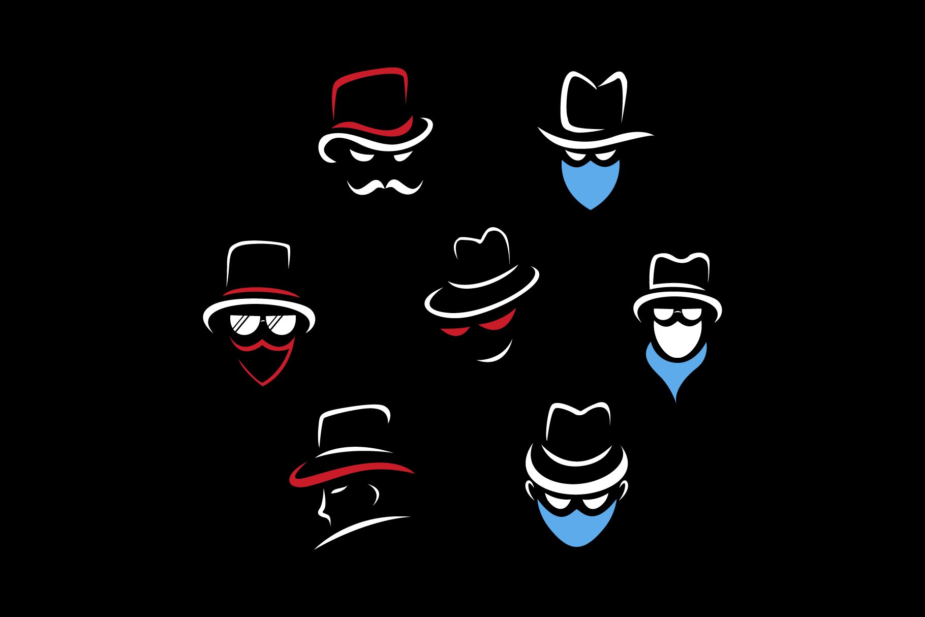 Simple Mafia Face Logo Pack 333840 Logos Design Bundles simple-mafia-face-logo-pack-333840-logos-design-bundles