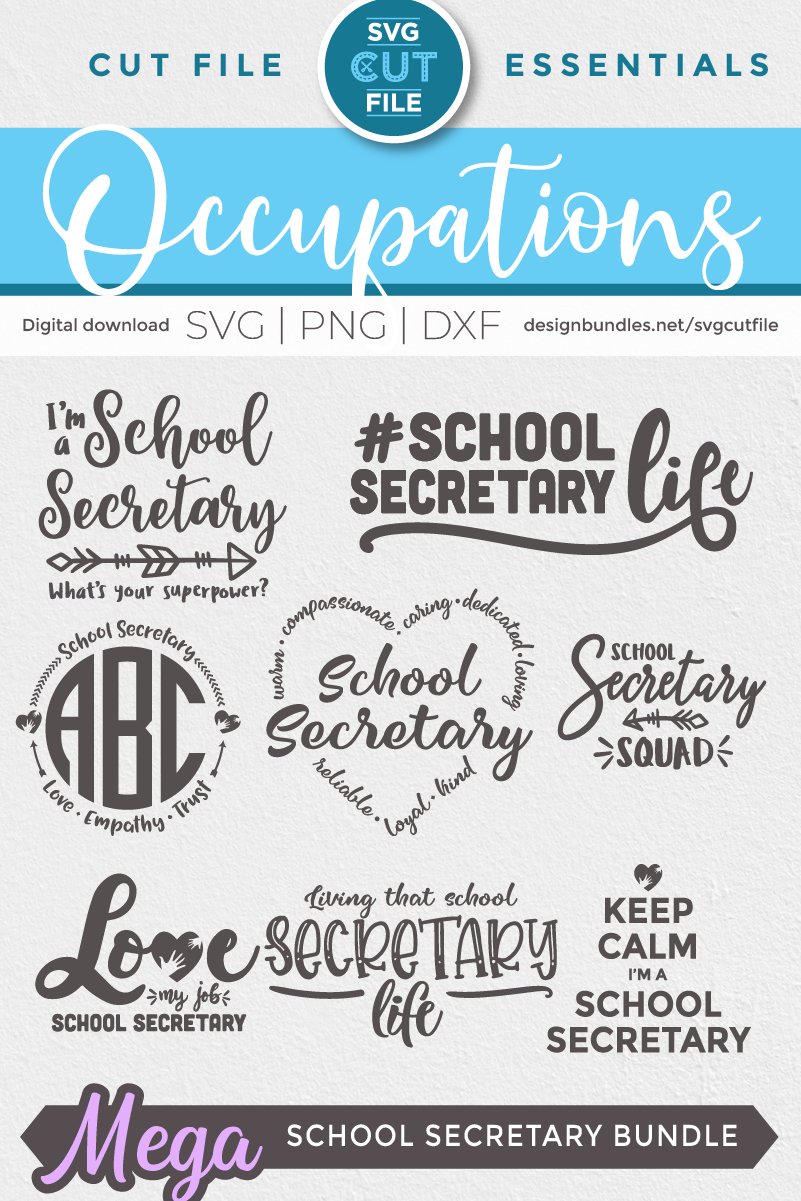School secretary svg - a secretary svg bundle for crafters (492091 ...
