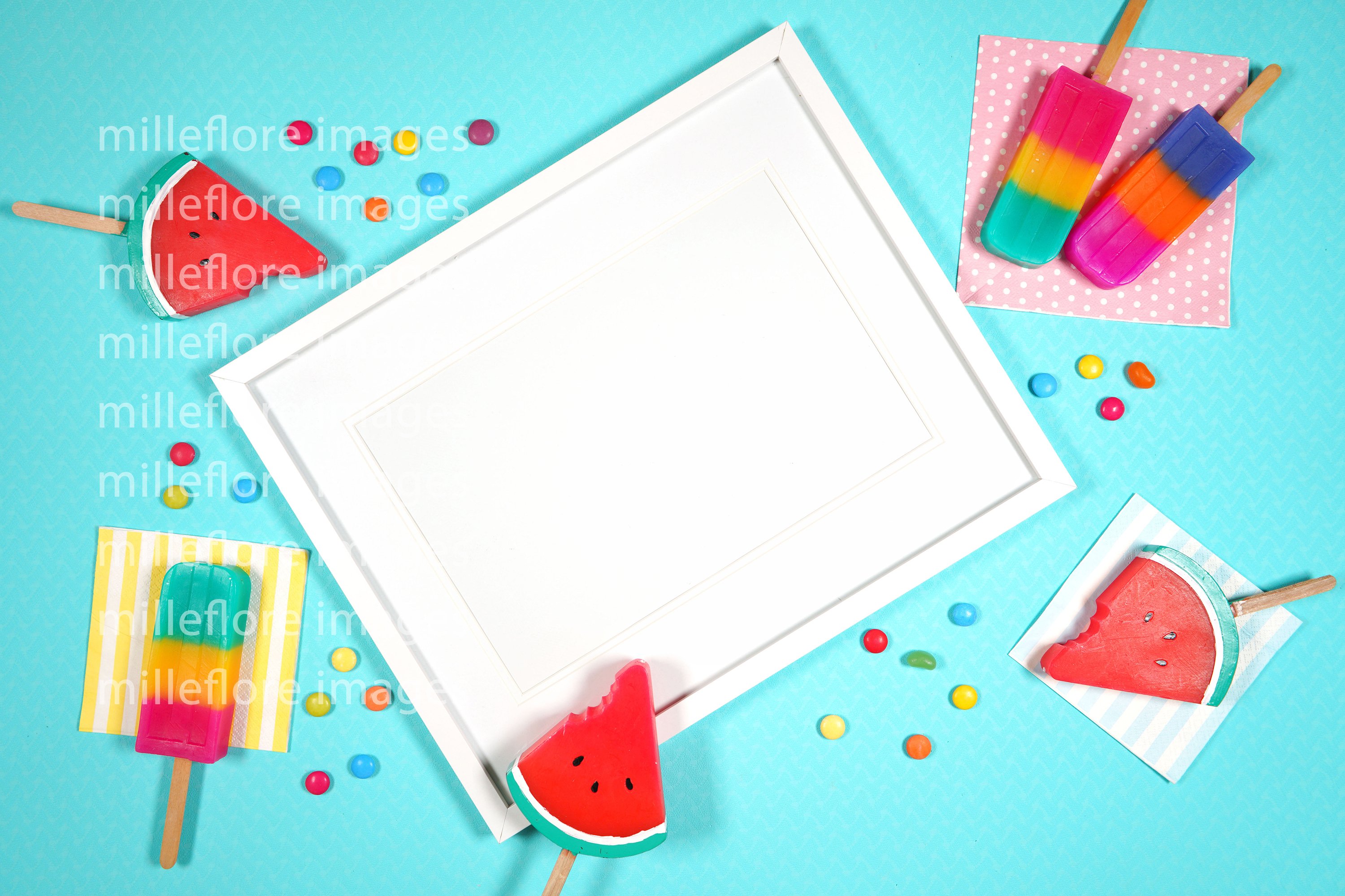 Summer Theme Art Poster Frame SVG Craft Mockup Styled Photo (1306953 ...