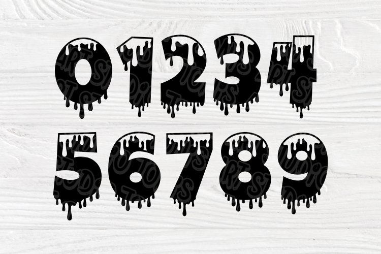 Dripping Font SVG, Dripping Letters, Alphabet Clipart (563642) | Cut ...