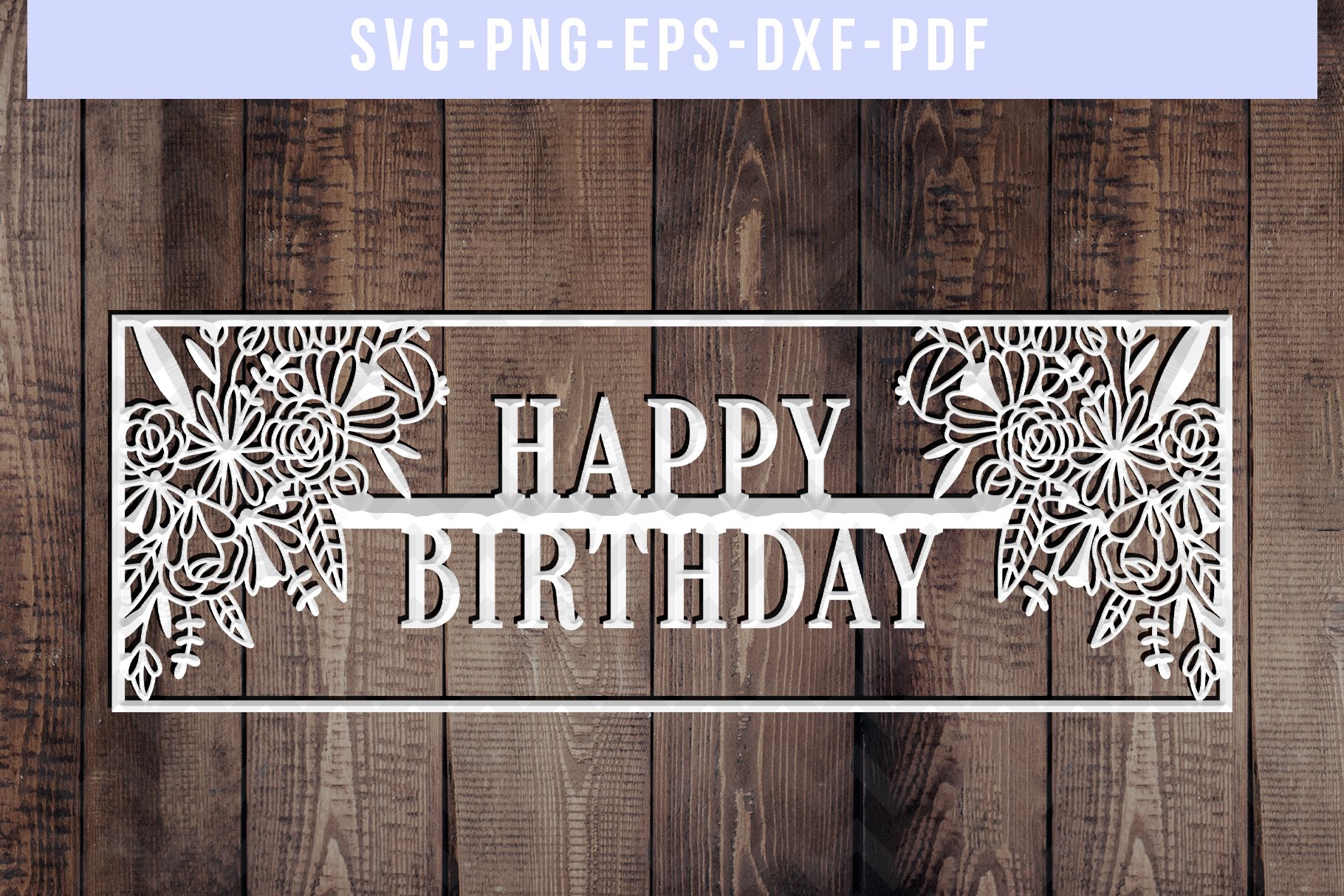 Happy Birthday Cut Out Template