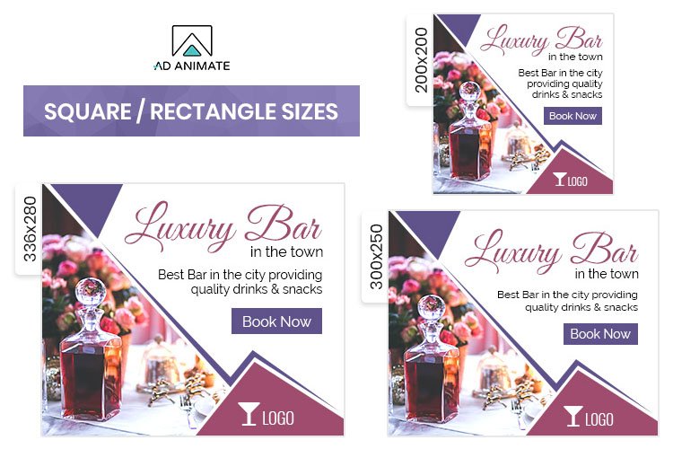 Food & Restaurant | Luxury Bar Animated Banner Ads - FR001 (132165 ...