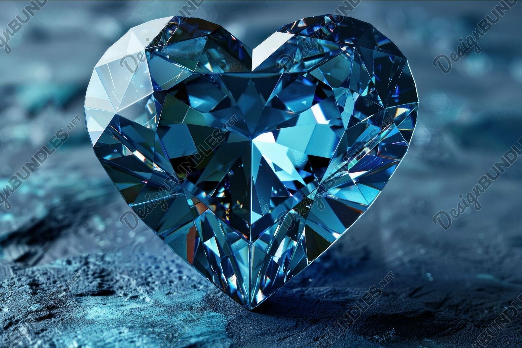 Blue Heart Diamonds