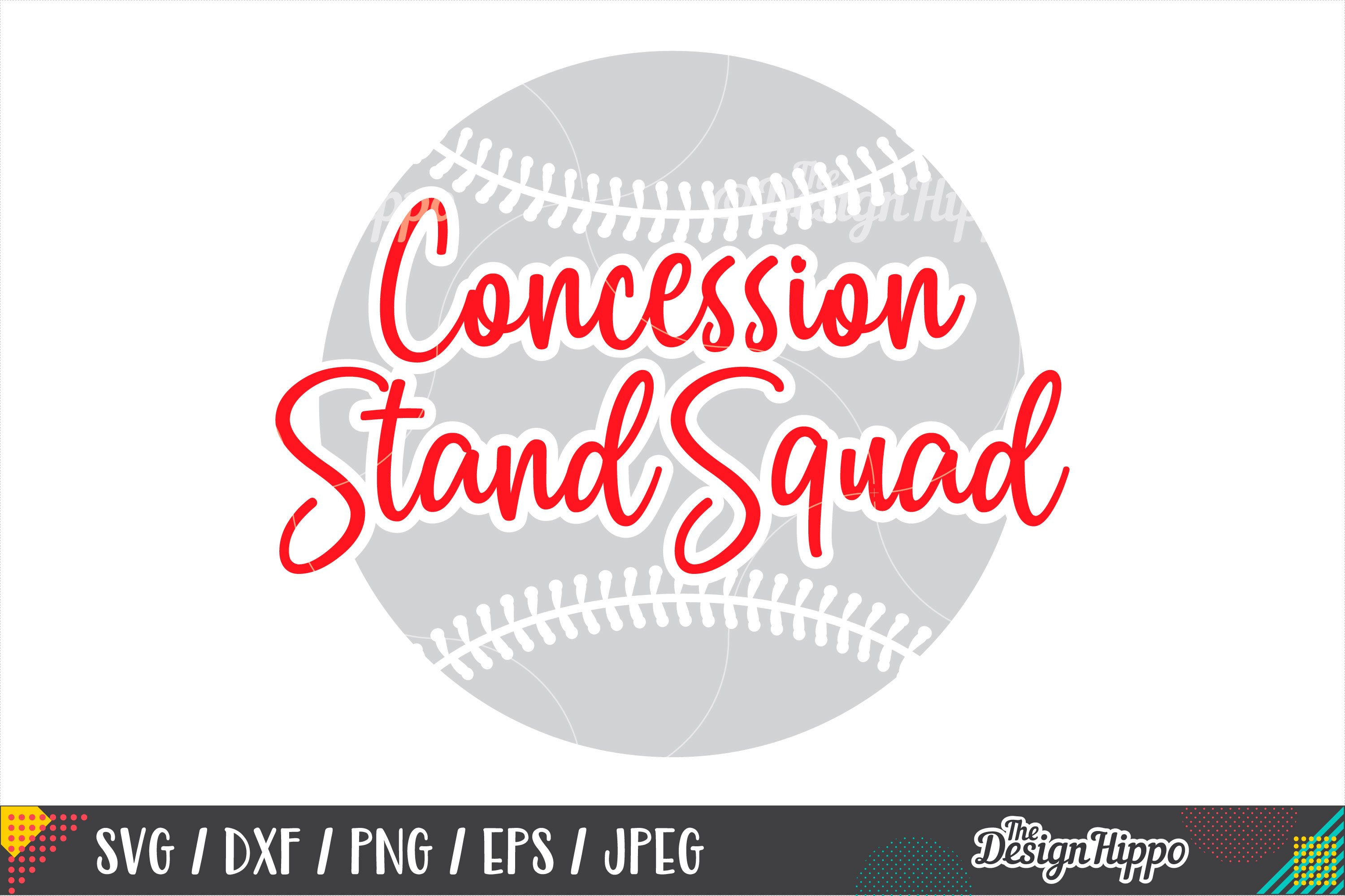 Baseball, Concession Stand Squad SVG DXF PNG EPS Cut Files (233600 ...