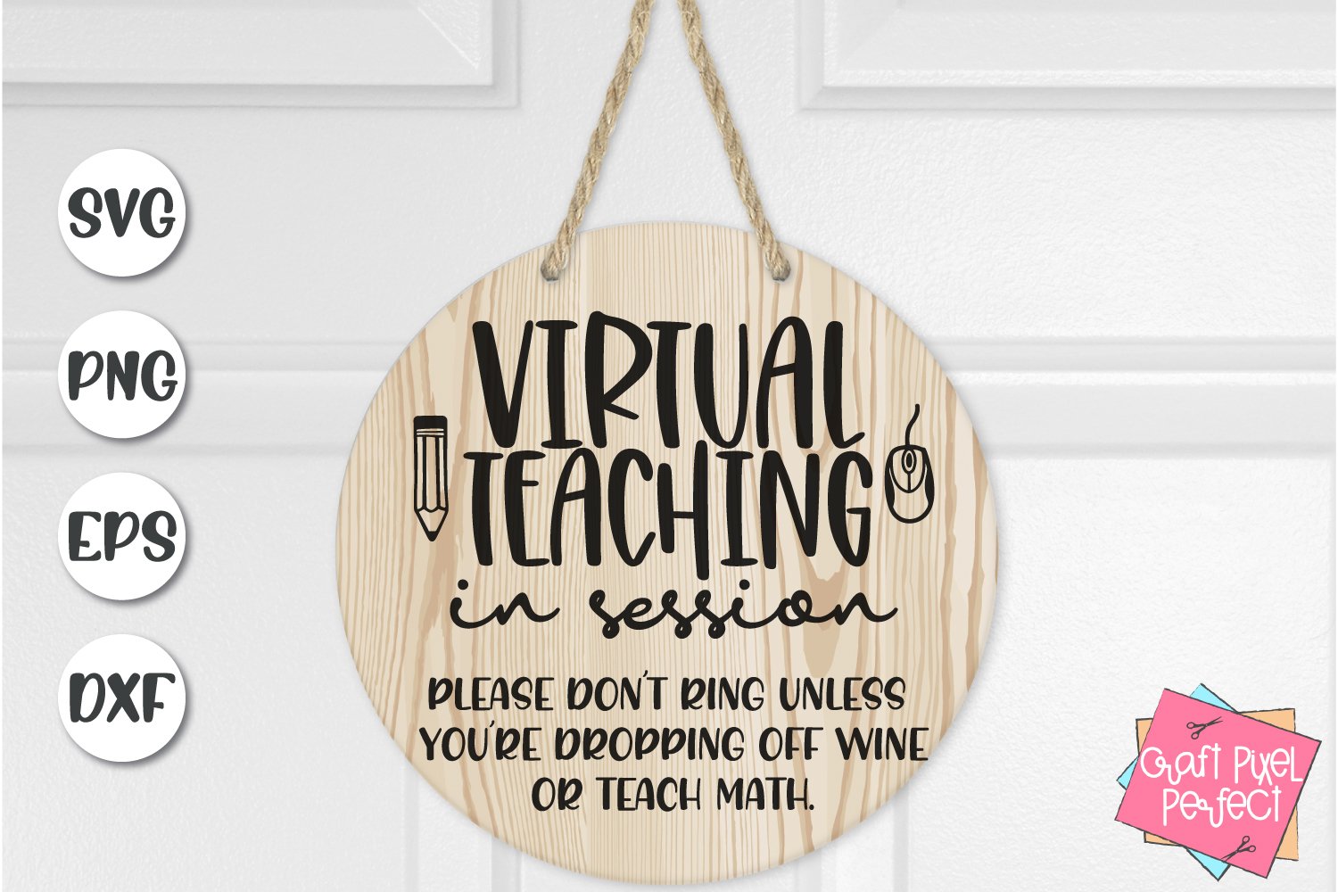 E-Learning Door Sign, Virtual Learning Sign, Homeschool Sign (856776 ...