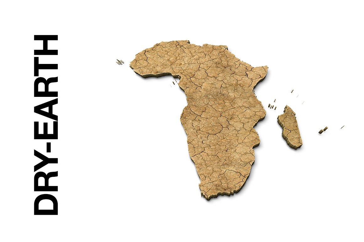 Africa 3D Maps Images Dry Earth Snow Grass Terrain JPG (316402 ...