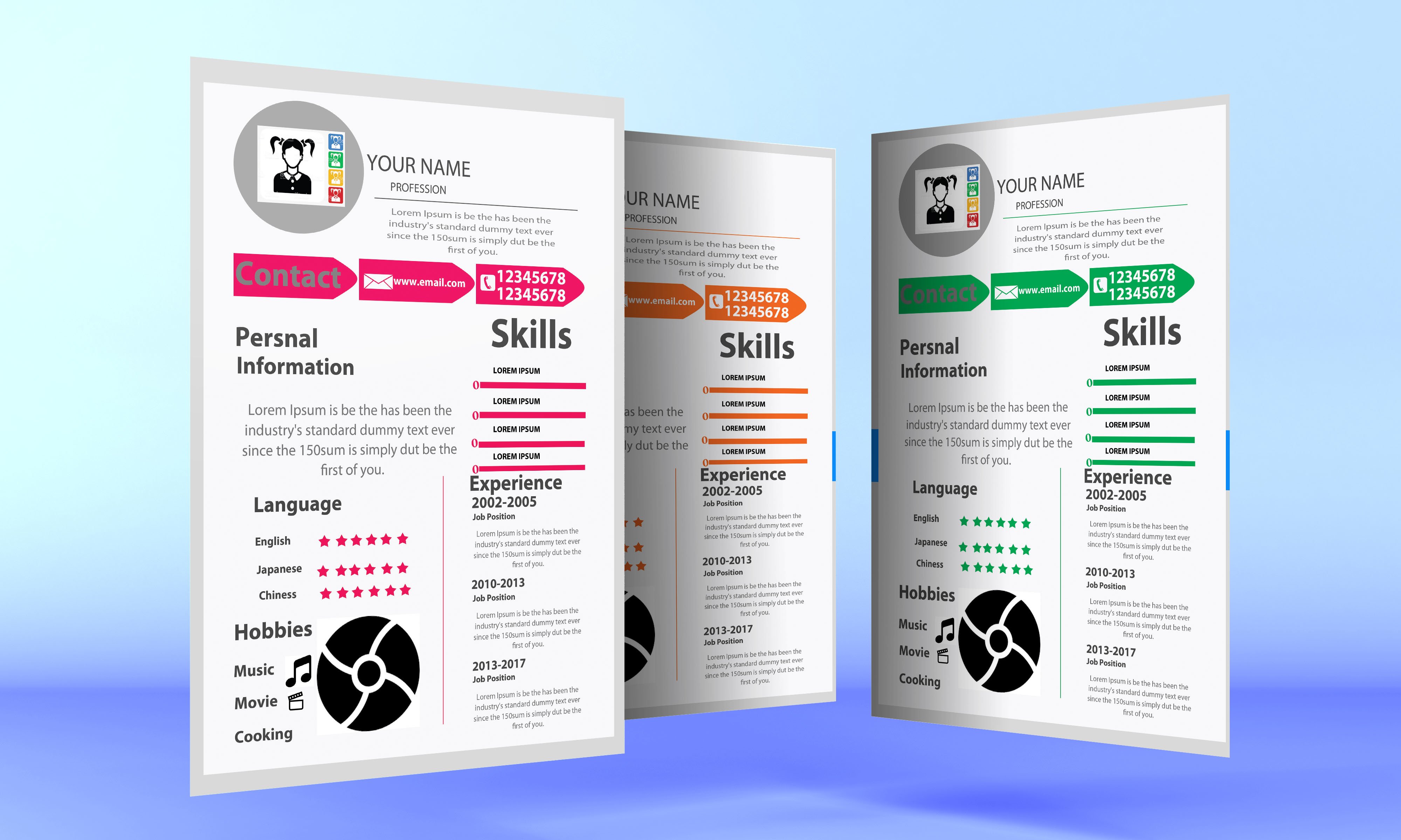 Resume Flyer (93817) | Flyers | Design Bundles