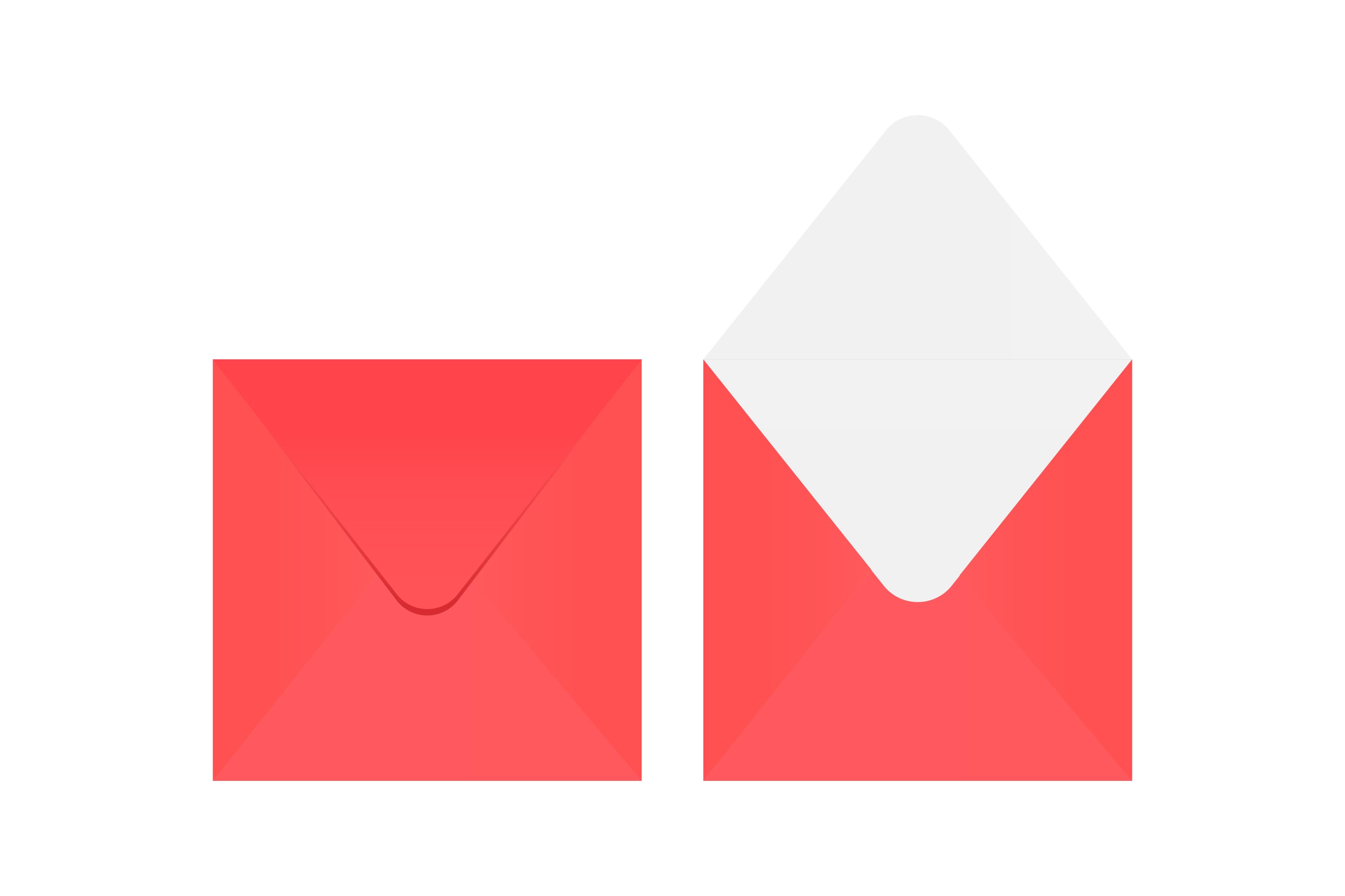 Red envelope isolated on white background (1233728) | Vectors | Design ...