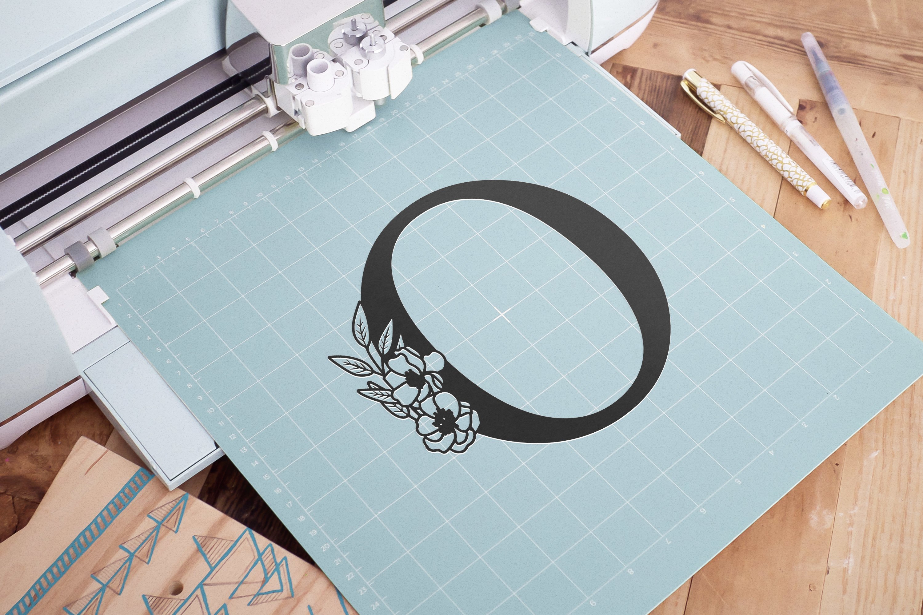 Floral Letter O SVG File, Letter O SVG, Flower Letter SVG (375183 ...